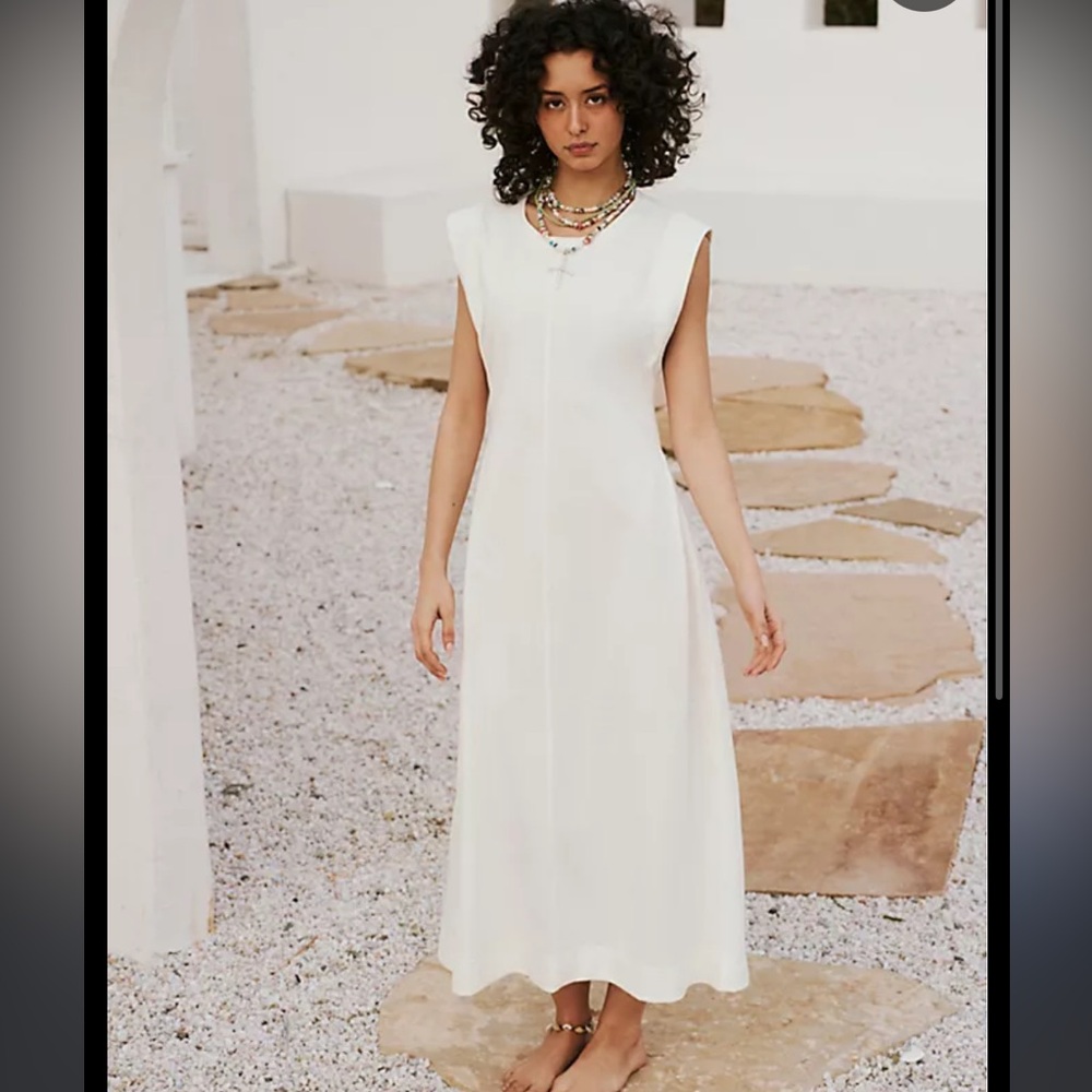 Free People Beach Pink Simone Midi Dress Size Xs - Gem